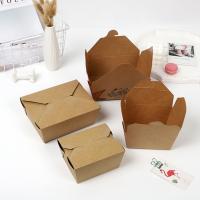 China Flexo printing In Bulk Sushi Paper Box Food Delivery Box With Lid for sale