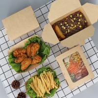 China Square Kraft Paper Cardboard To Go Boxes Takeway Food Box for sale