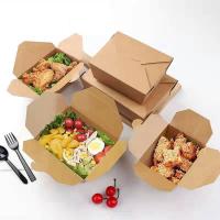 China OEM Disposable Box Packaging For Food Custom Print Box Biodegradable for sale