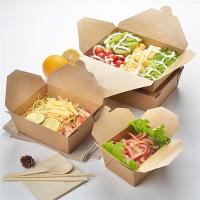 China OEM Disposable Box Packaging For Food Custom Print Box Biodegradable for sale