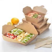 China OEM Disposable Box Packaging For Food Custom Print Box Biodegradable for sale