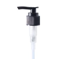 China Non Spill 24/400 24/410 Black Plastic Lotion Pump Head for Hand Sanitizer Cosmetic Bottle for sale