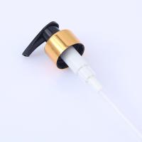 China Bottles 24mm 28mm Aluminum Plastic Left Right Lock Switch Shampoo Dispenser Lotion Pump for sale