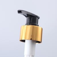 China Bottles 24mm 28mm Aluminum Plastic Left Right Lock Switch Shampoo Dispenser Lotion Pump for sale