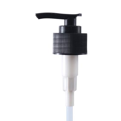 China Non Spill Lotion Pump Dispenser 28mm Plastic Hand Liquid Dispenser with Lid for sale