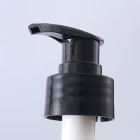 China 28mm Matte Black Plastic Lotion Pump with Long Nozzle Non Spill for Skin Care Bottles for sale