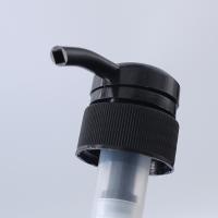 China Custom Order Accepted White Ribbed Cap and Non Spill Pump for 33/410 Lotion Bottle for sale
