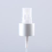 China Non Spill 28/410 White Plastic Lotion Pump Sprayer Cap with Black Silver Coated Finish for Bottles for sale