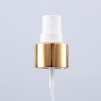 China Non Spill 28/410 White Plastic Lotion Pump Sprayer Cap with Black Silver Coated Finish for Bottles for sale