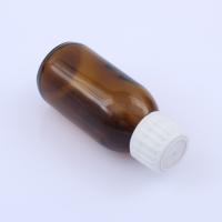 China 28/410 Plastic Tamper Evident Screw Cap for 100ml Amber Glass Syrup Bottles Non Spill for sale