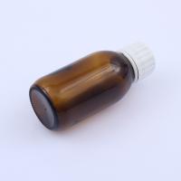 China 28/410 Plastic Tamper Evident Screw Cap for 100ml Amber Glass Syrup Bottles Non Spill for sale