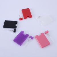 China 20ml PP Credit Card Perfume Hand Sanitizer Pocket Spray Bottle Non Spill for sale