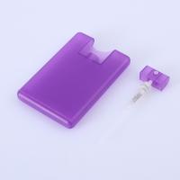 China 20ml PP Credit Card Perfume Hand Sanitizer Pocket Spray Bottle Non Spill for sale