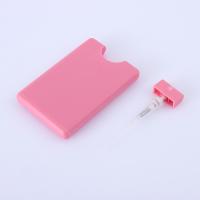 China 20ml PP Credit Card Perfume Hand Sanitizer Pocket Spray Bottle Non Spill for sale