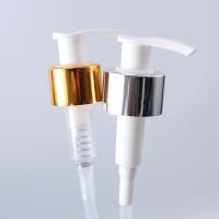 China Custom Color 28/410 Aluminum Lotion Pump Shiny Gold Silver for Cosmetic Bottles for sale