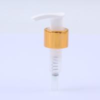 China Custom Color 28/410 Aluminum Lotion Pump Shiny Gold Silver for Cosmetic Bottles for sale