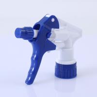 China Bottle Stopper Full Plastic Trigger Sprayer White Blue Colors Spray Pump Thread 28mm for sale