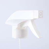 China Non Spill Bottle Stopper White Plastic Pump Trigger Sprayer Bottle for Cleaning for sale