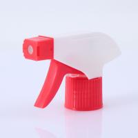 China Non Spill 28/415 Plastic Trigger Sprayer with Mesh Foam Nozzle Red Transparent White Color for sale
