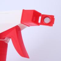 China Non Spill 28/415 Plastic Trigger Sprayer with Mesh Foam Nozzle Red Transparent White Color for sale