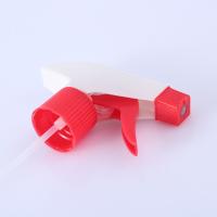 China Non Spill 28/415 Plastic Trigger Sprayer with Mesh Foam Nozzle Red Transparent White Color for sale