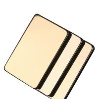 China 0.06mm-0.5mm Aluminum Thickness Golden Mirror ACP Panels for Gas Station Wall Cladding for sale