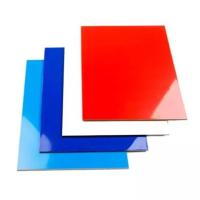 China Low Glass 4x8 High Gloss Aluminium Composite Panel NANO Surface Coating Various Colors for sale