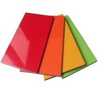China Low Glass 4x8 High Gloss Aluminium Composite Panel NANO Surface Coating Various Colors for sale