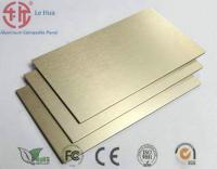 China Fireproof Silver Brushed ACP Sheet with Untransparent Protective Film Competitive for sale