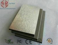 China Fireproof Silver Brushed ACP Sheet with Untransparent Protective Film Competitive for sale
