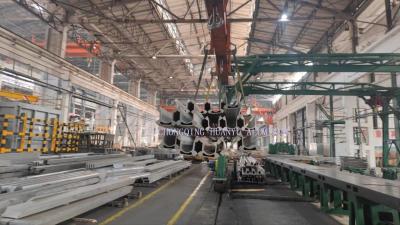 China Mining Industry Aluminium Extruded Profiles Customized Feed Beam 4.9 Meters for sale
