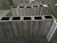 China High Strength  Aluminum Forging Parts 7075 T7 Forged Aluminum Rectangular Tubes for sale