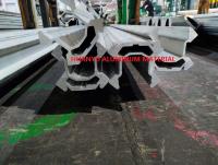 China Blasting Industry Aluminium Extruded Profiles 7000 Series Mill Finish Feed Beam for sale