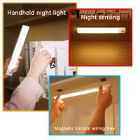 China USB Charging LED Motion Sensor Light Magnetic Suction Long Cabinet Light for sale