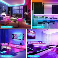 China Bluetooth Music Rgb Light Strip Set 5050 24v 40m 640 Lamp 44 Key Led Smart for sale