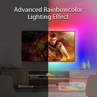 China Intelligent Remote Tv Music LED Strip Lights Set Cuttable Multi Mode 2.4G for sale