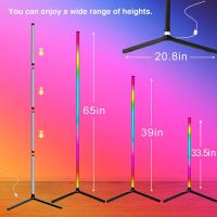 China Floor To Ceiling Bedroom Corner Lamp Addressable With Magic Atmosphere Led for sale