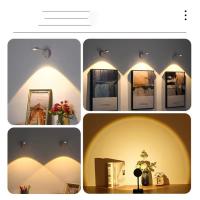 China Three Color Adjustable Led Motion Sensor Spotlight Remote Control for sale