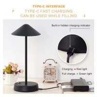 China Three Tone Light LED Desktop Lamp With Usb Rechargeable Lithium Ion Battery for sale
