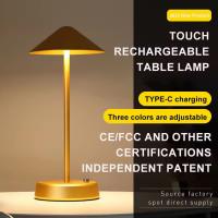 China Three Tone Light LED Desktop Lamp With Usb Rechargeable Lithium Ion Battery for sale