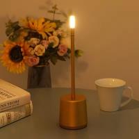 China 2700k Warm Light Metal Led Table Lamp Charging Touch Dimmer Bedside Lamp for sale