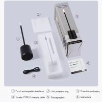 China 2700k Warm Light Metal Led Table Lamp Charging Touch Dimmer Bedside Lamp for sale
