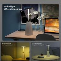 China Metal Rechargeable Led Table Lamp With Dimmable And Usb C Charging Port for sale