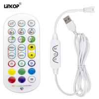 China Dc 5v Bluetooth App Rgb Led Controller With Brightness Adjustment And Microphone for sale