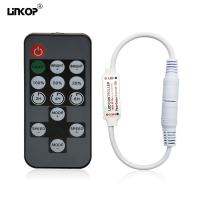 China 14Key 12a Single Color Rf Led Controller With Dc Or 2 Pin Connection Mode for sale