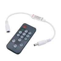 China 14Key 12a Single Color Rf Led Controller With Dc Or 2 Pin Connection Mode for sale