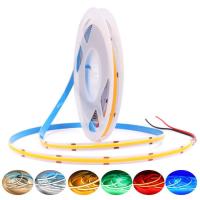 China High Brightness Cob LED Light Strip 12v Single Color 480leds/M Household Lighting for sale