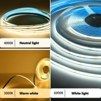 China 12w/M Cob Led Light Strip Adjustable 24v 400 Leds/M 5mm Single Color for sale