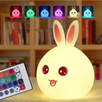 China Flash Slide Silicone Rgb Led Night Light Adjustable Rechargeable Remote Control for sale