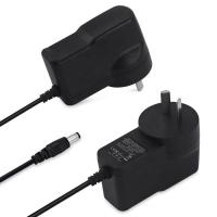 China Black Led Power Adapter Ac Dc Us Eu Uk Au Plug Wall Mount 12v 1a for sale